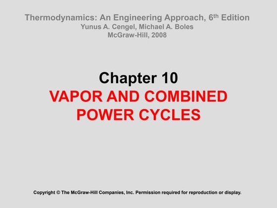 Vapour power cycles | PPT