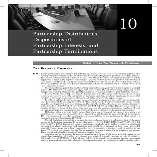 Wassim Zhani Chapter 10 Partnership Distributions, dispositions of ...