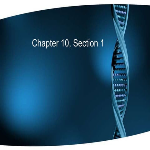 Chapter 10, section 1 cell division | PPT