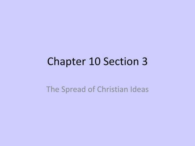 Chapter 10 Section 3 | Ppt