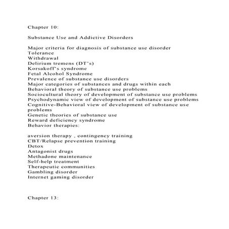 Chapter 10Substance Use and Addictive Disorders Major crite.docx