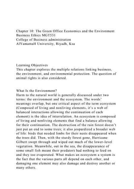 Industry and environment | PPT