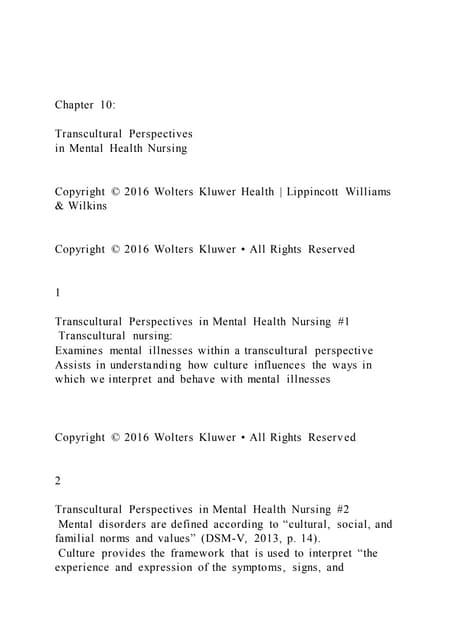 Chapter 6 Transcultural Perspectives in the Nursing Care .docx