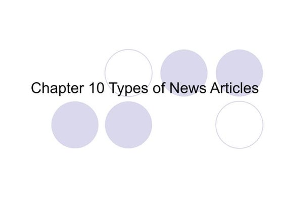 Elements of news | PPTX