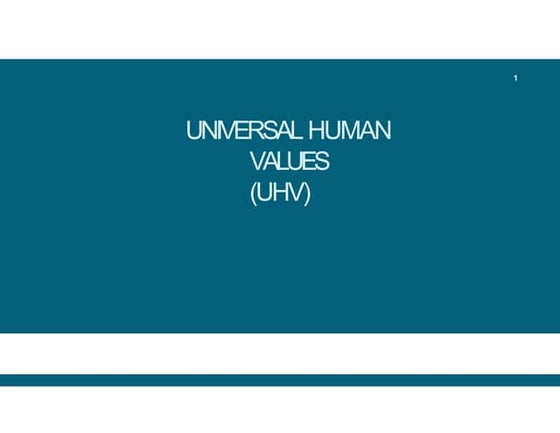 UNDERSTANDING THE NEED, BASIC GUIDELINE,CONTENT, PROCESS FOR VALUE ...