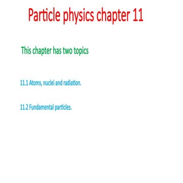 Particle physics for the IGCSE level Physics | PPTX