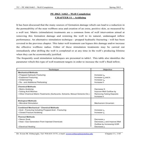 Chapter_11-Acidizing.pdf | Chemistry | Science