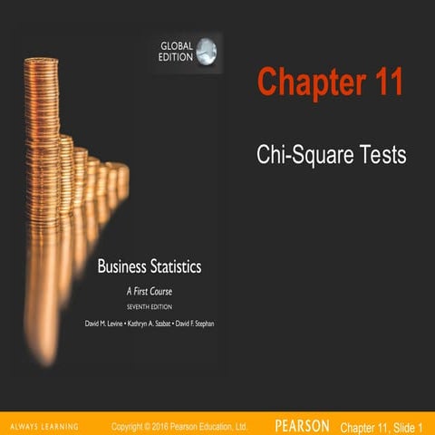 Chi-Square Tests For Contingency tables chapter 11 | PPT
