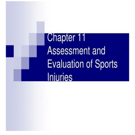 Chapter 11 Assessment And Evaluation Of Sports Injuries | PDF