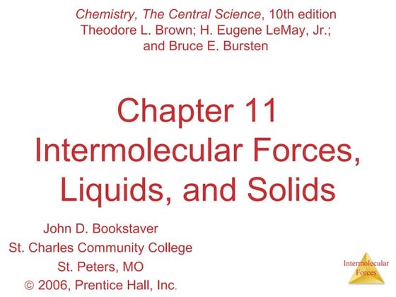 INTERMOLECULAR FORCES | PPT