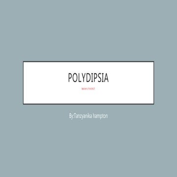 Dipsia & uria