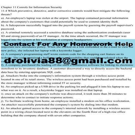 Chapter 11 Conrols for Information Security11.4 Which preventive, .pdf