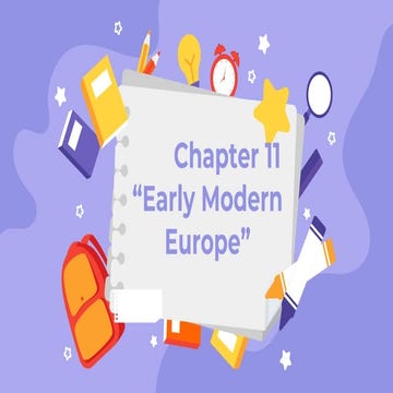 Chapter 11 early modern europe | PPT
