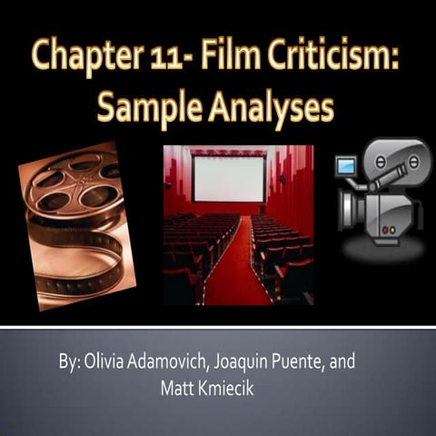 Chapter 11 film criticism | PPTX