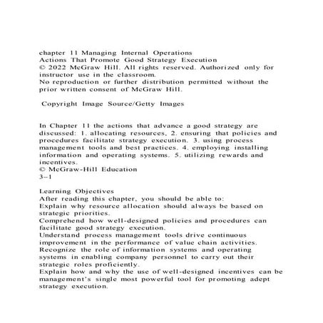 chapter 11 Managing Internal OperationsActions That Promote Go | DOCX