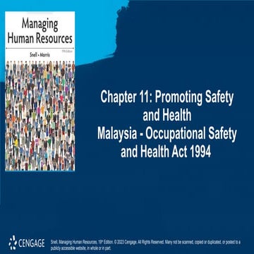 Chapter 11 Occupational Safety and Health | PPTX