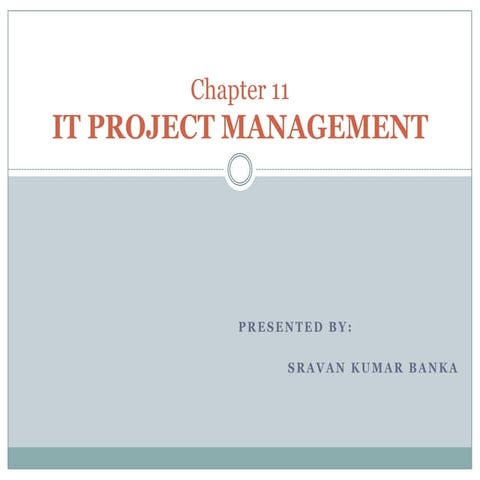 IT Project Management | PPT