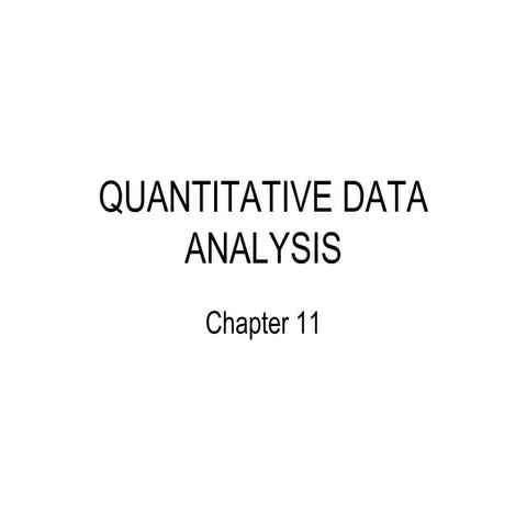 Chapter 11 quantitative data | PPT