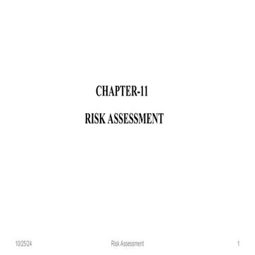 Chapter 11_Risk Assessment in chemical industries.ppt