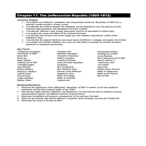 Chapter 11 Study Guide | DOCX