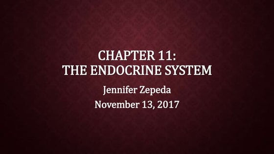 Endocrine System 11f | PPT