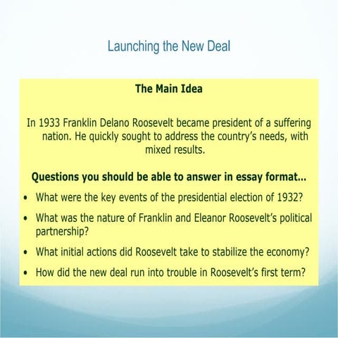 The new deal | PPT