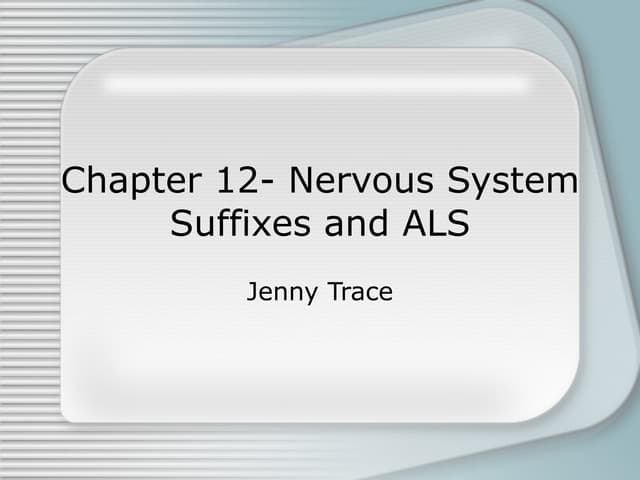 Amyotrophic lateral sclerosis (als) | PPTX | Dental Health | Diseases and Conditions