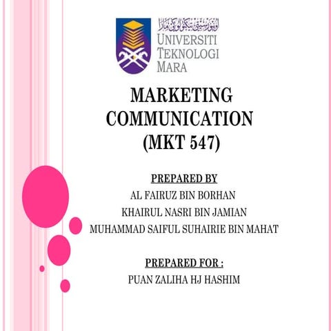 MKT 547: Chapter 1 and 2 | PPT