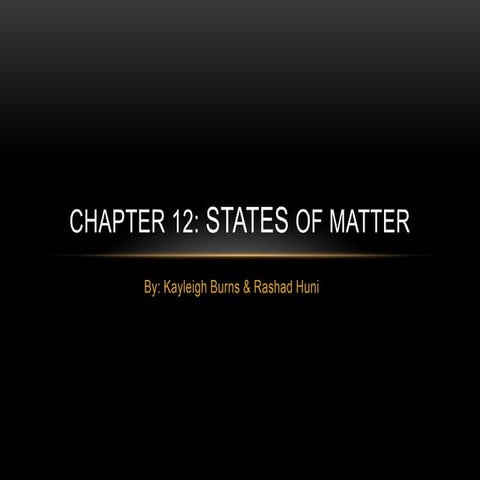 Chapter 12 | PPT