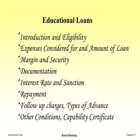 Educational Loans | PDF