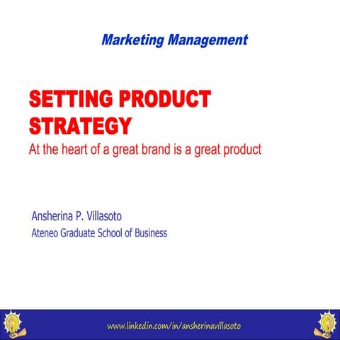 Chapter 12: Setting Product Strategy | PPTX