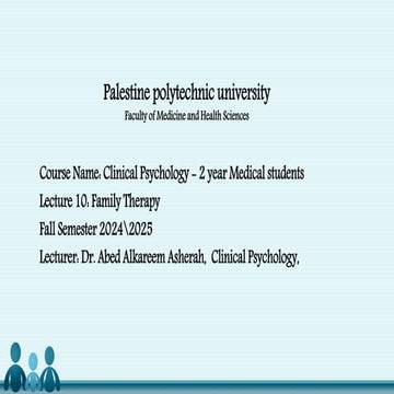 Chapter 12 clinical psychology family therapy | PDF
