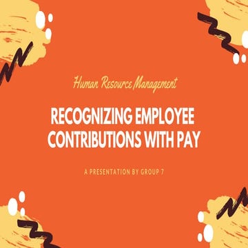 Chapter 12 - Recognizing Employee Contributions With Pay (FEB Unila) | PDF