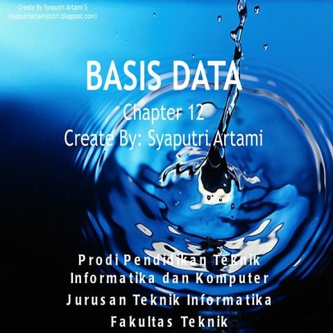 Chapter12(basis data)p | PPT
