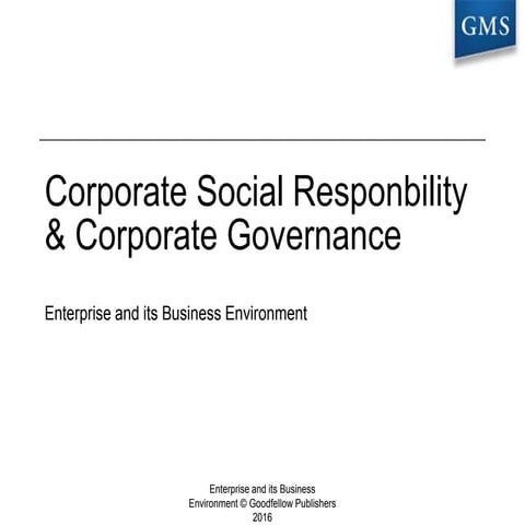 Chapter 12 CSR and Corporate Governance.ppt
