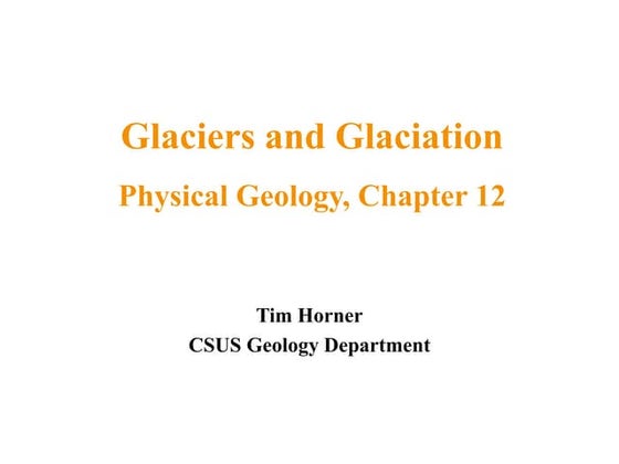 Erosional & depositional glacial landforms | PPTX | Geography | Science