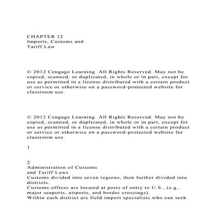 CHAPTER 12Imports, Customs and Tariff Law© 2012 Ce.docx