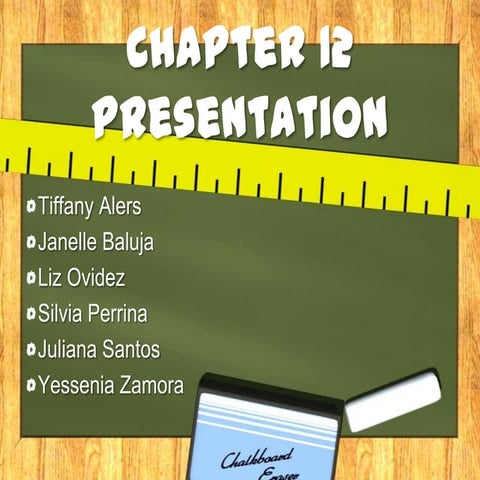 Chapter 12 presentation eex | PPTX | Educational Assessment | Education