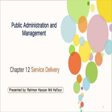 Chapter 12 Service Delivery of Public Administration and Management .pptx