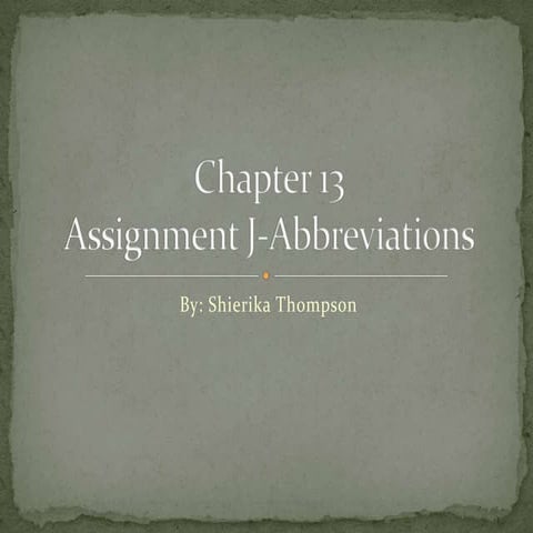 Chapter -13 | PPT
