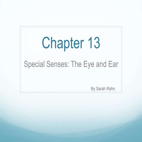 Special senses | PPT