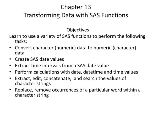 Sas Functionspptx