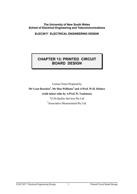 Printed board circuit design (Pcb) PPT | PPTX