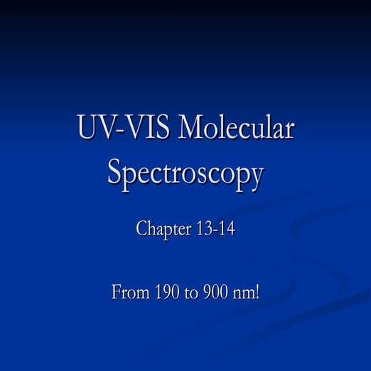Molecular Spectrometry Methods for Chemistry.ppt