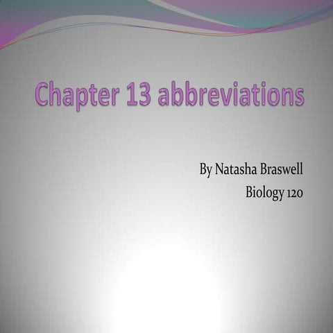 Chapter 13 abbreviations | PPTX