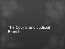 The Judicial Branch | PPT