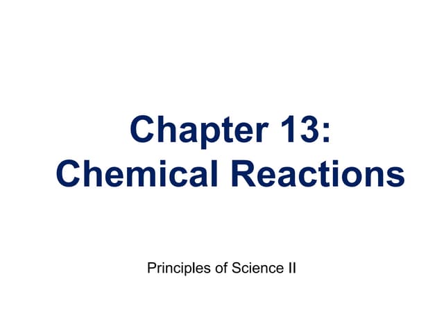 Ch 9.3: Energy Changes and Chemical Reactions | PPT
