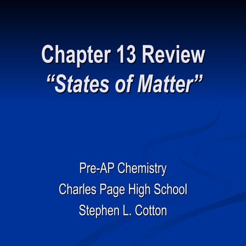 Chapter 13 review (1) | PPT