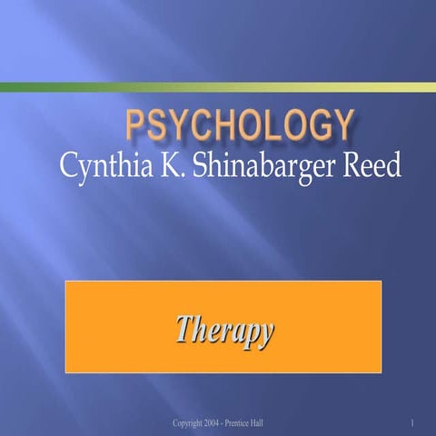 Psychology, Chapter 13 therapy | PPT