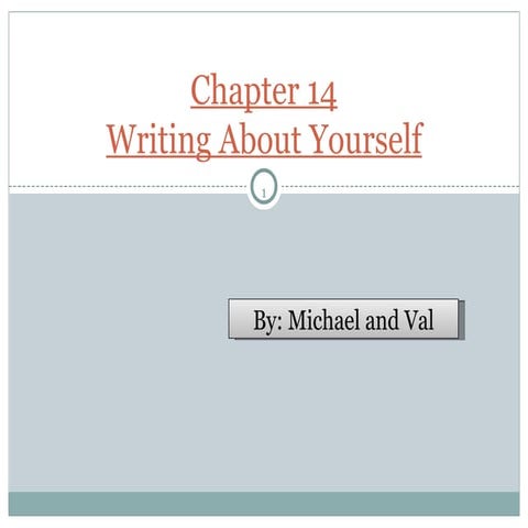 Chapter 14 | PPT